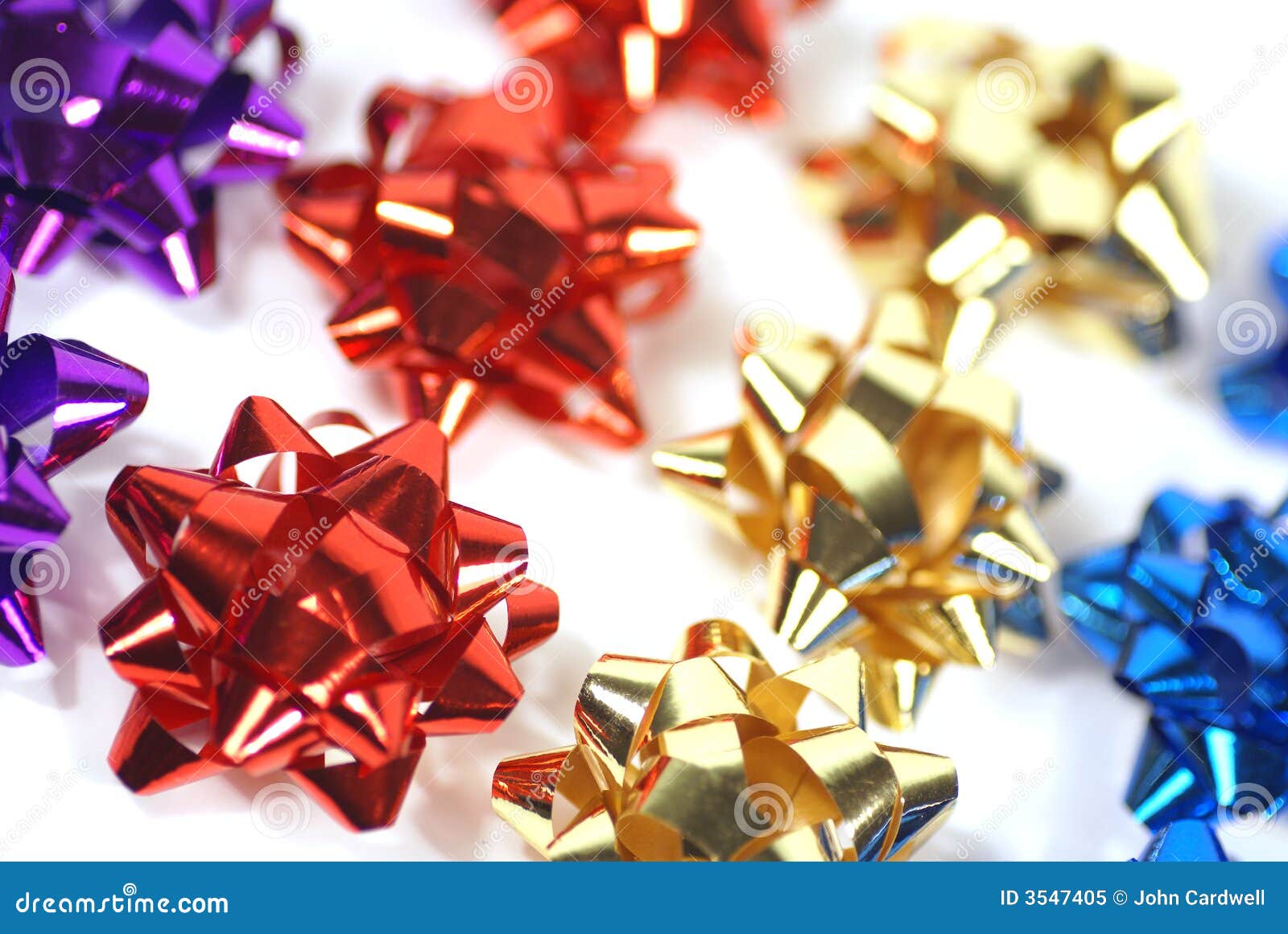 Bows in a row stock image. Image of celebrations, holiday - 3547405