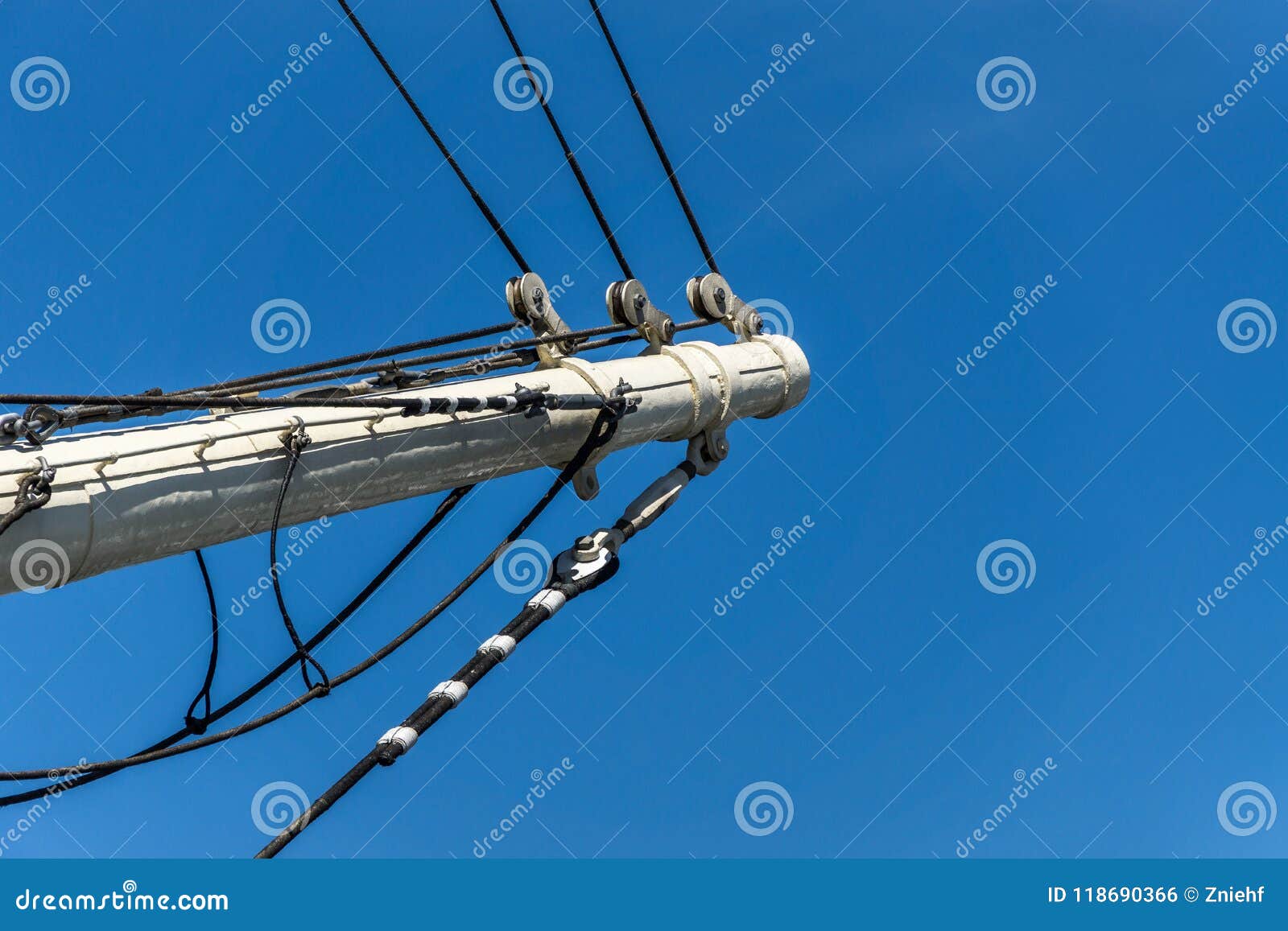 Rigging Bowsprit Of A Sailing Ship Stock Image | CartoonDealer.com ...