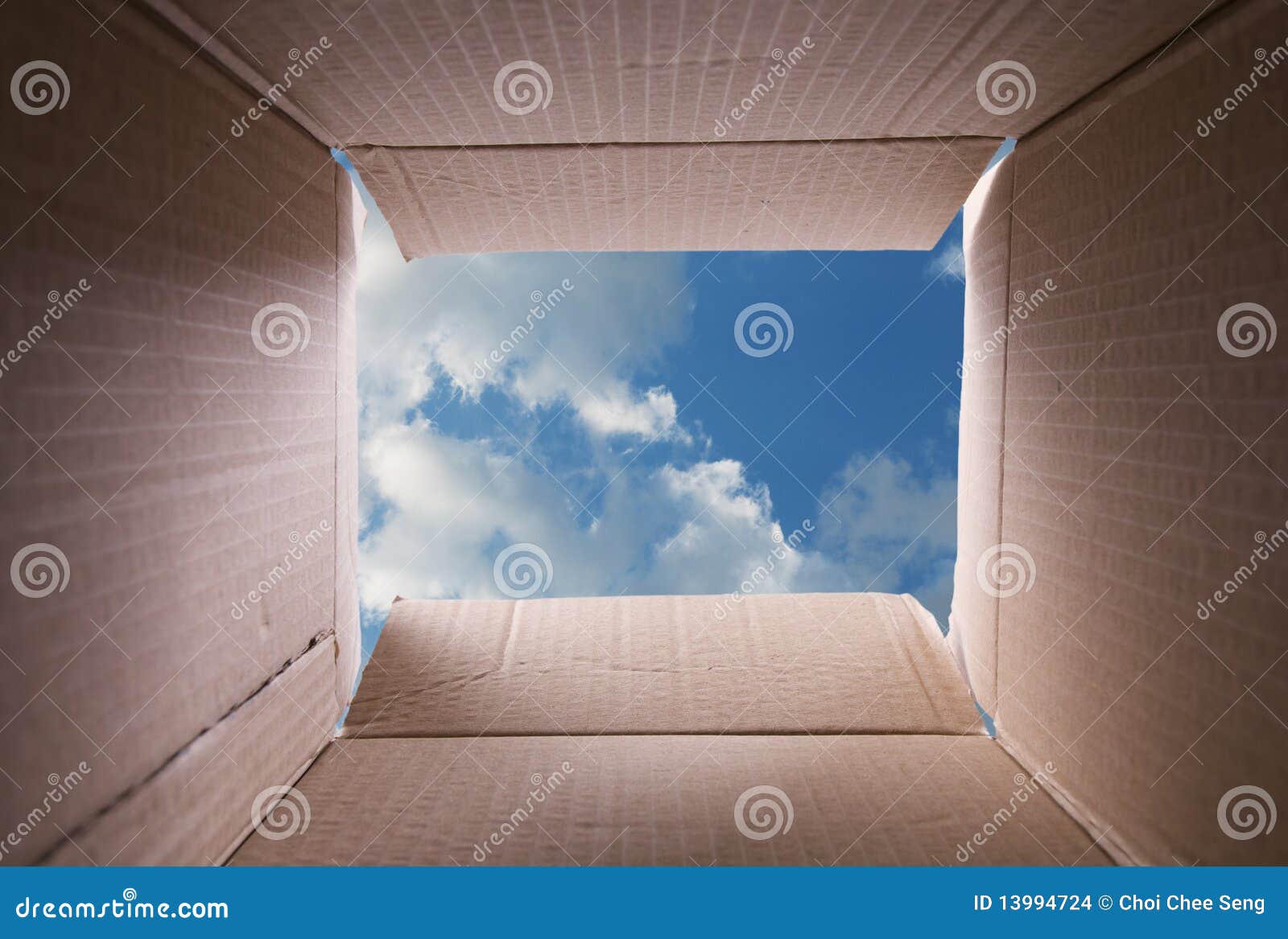 In the box stock photo. Image of cloud, object, packaging - 13994724