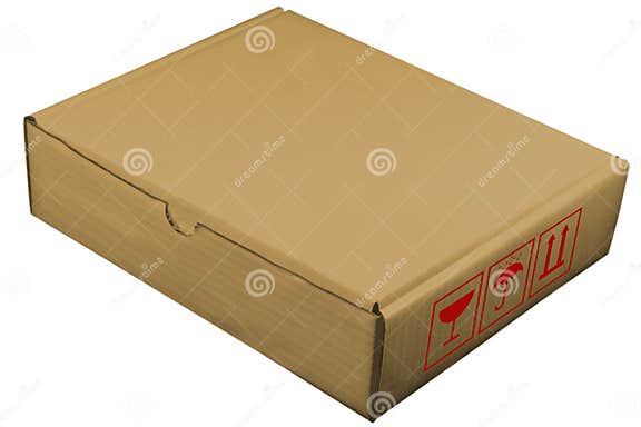 Box 3 brown stock image. Image of isolated, packaging - 3995961