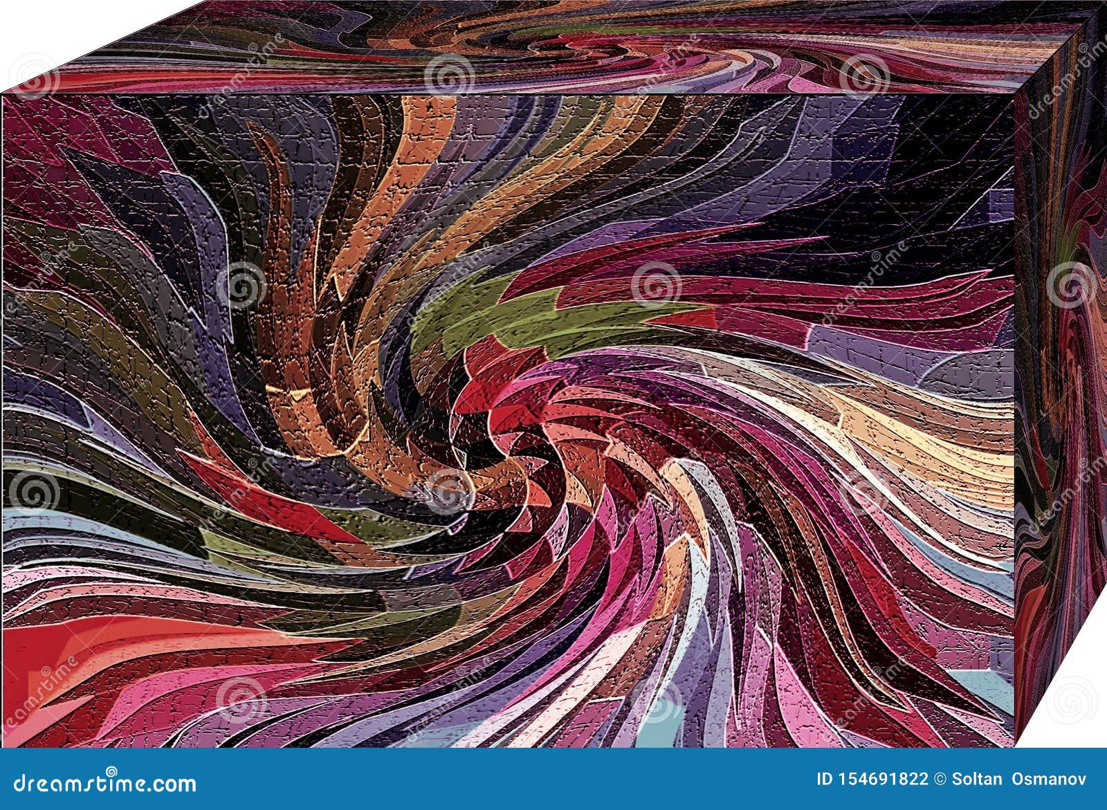 A Box of Abstraction Colors. Cubism. Stock Illustration - Illustration ...