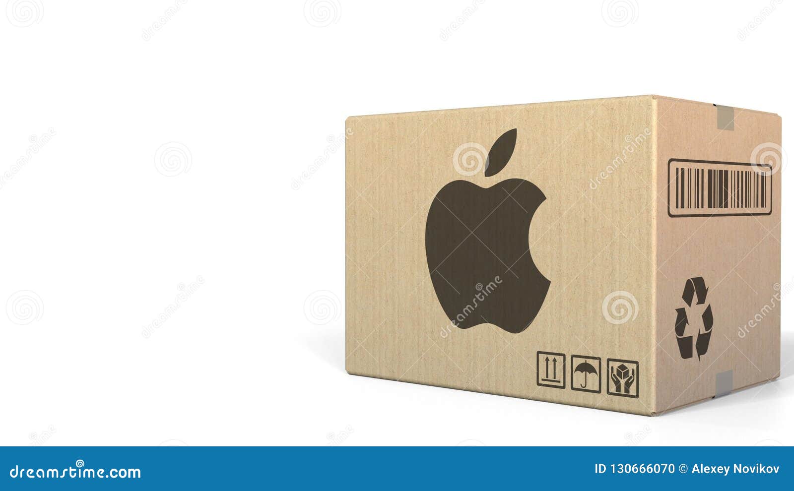 Box with Apple Inc. Logo. Editorial 3D Rendering Editorial Image ...