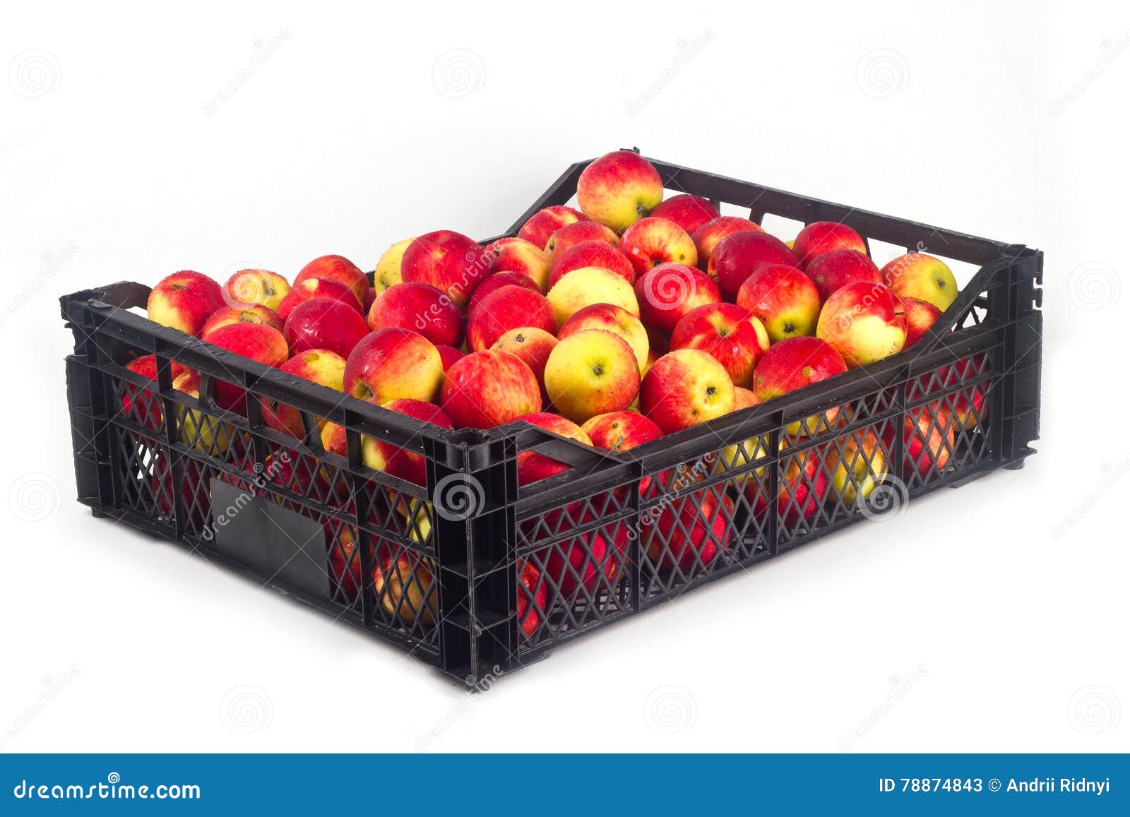 A box with apples stock image. Image of apples, plastic - 78874843
