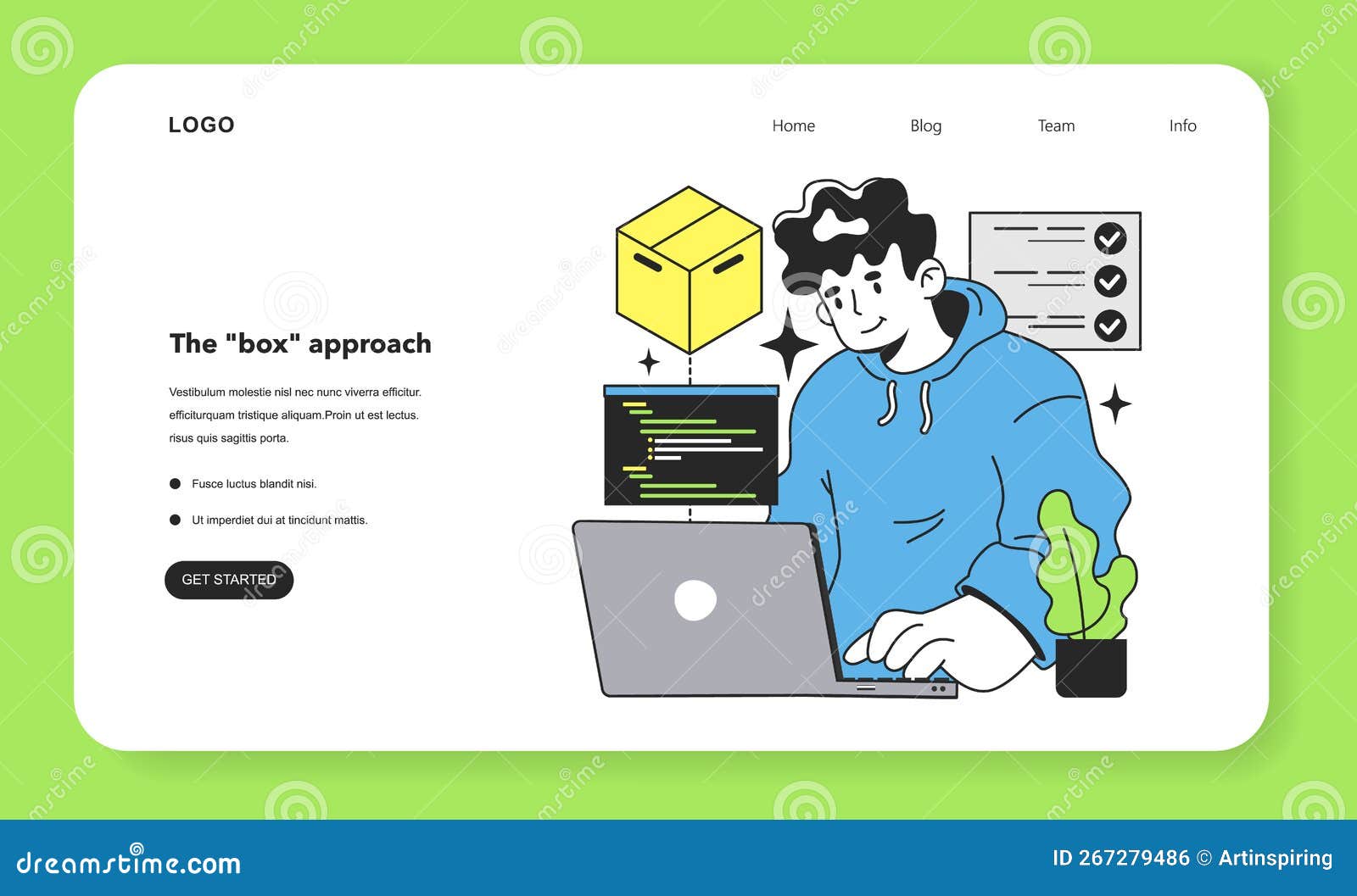 The Box Approach Web Banner or Landing Page. Software Testing ...