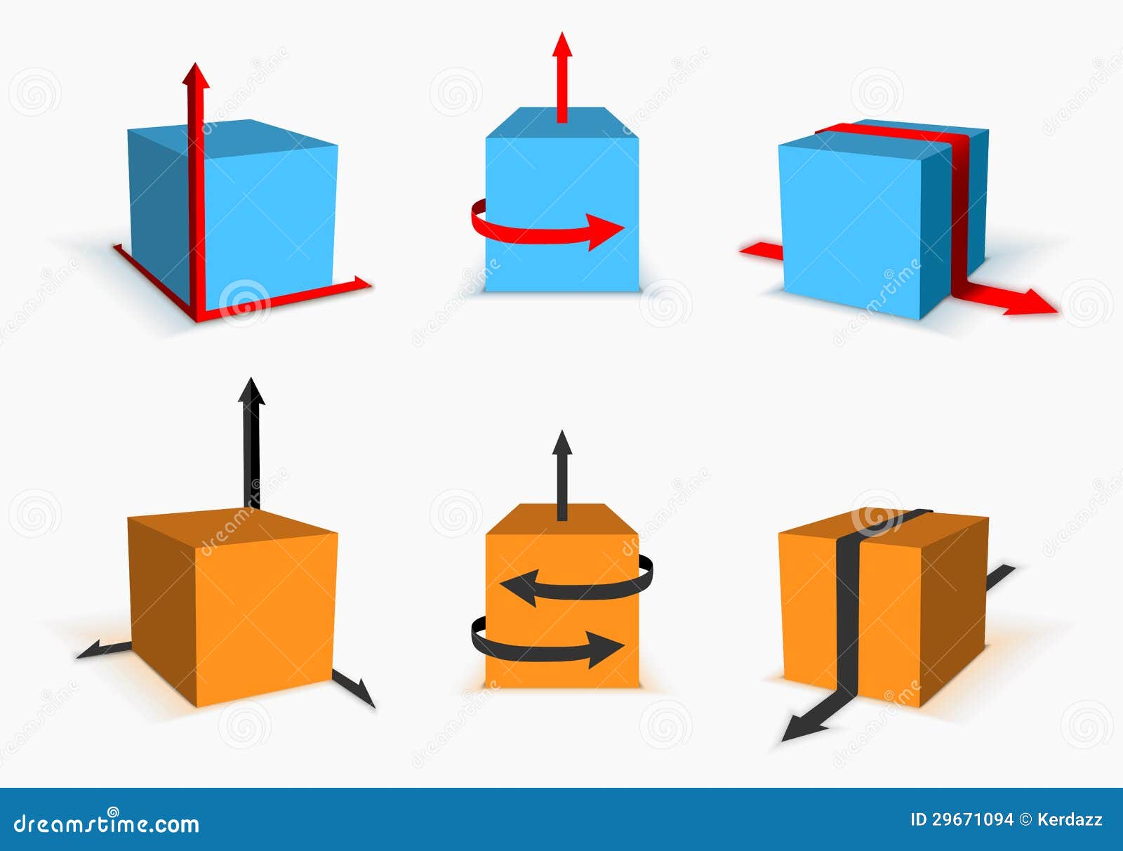 Box with arrows stock vector. Illustration of shadow - 29671094