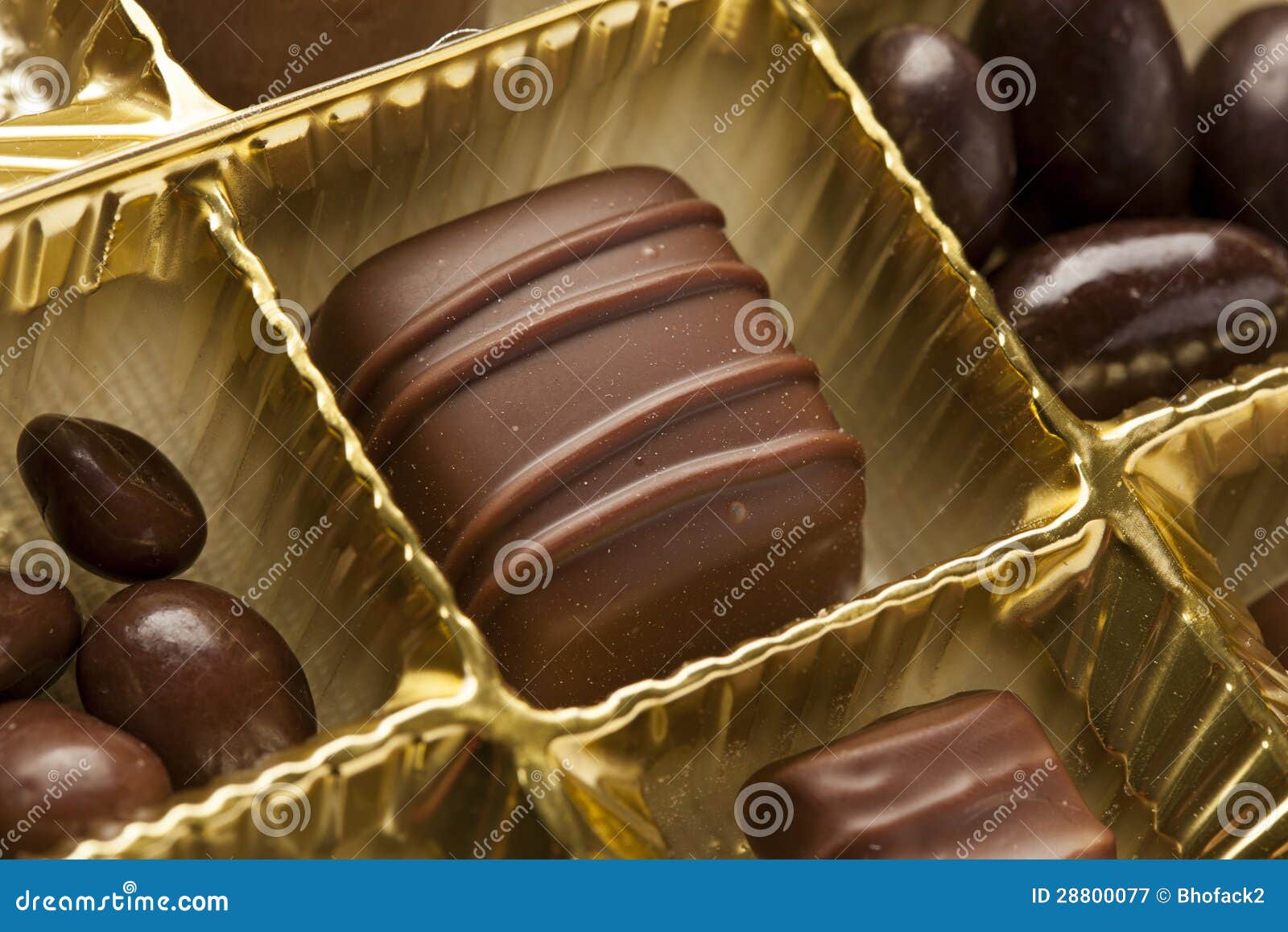 Box of Assorted Chocolates stock image. Image of unhealthy - 28800077