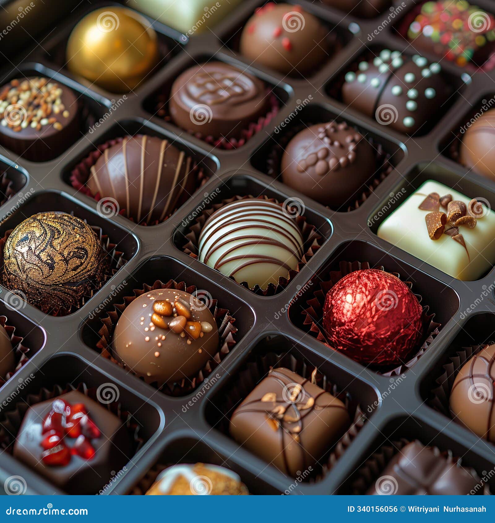 Assorted Chocolates, Luxury Chocolate Bonbons, Close-up. Food ...