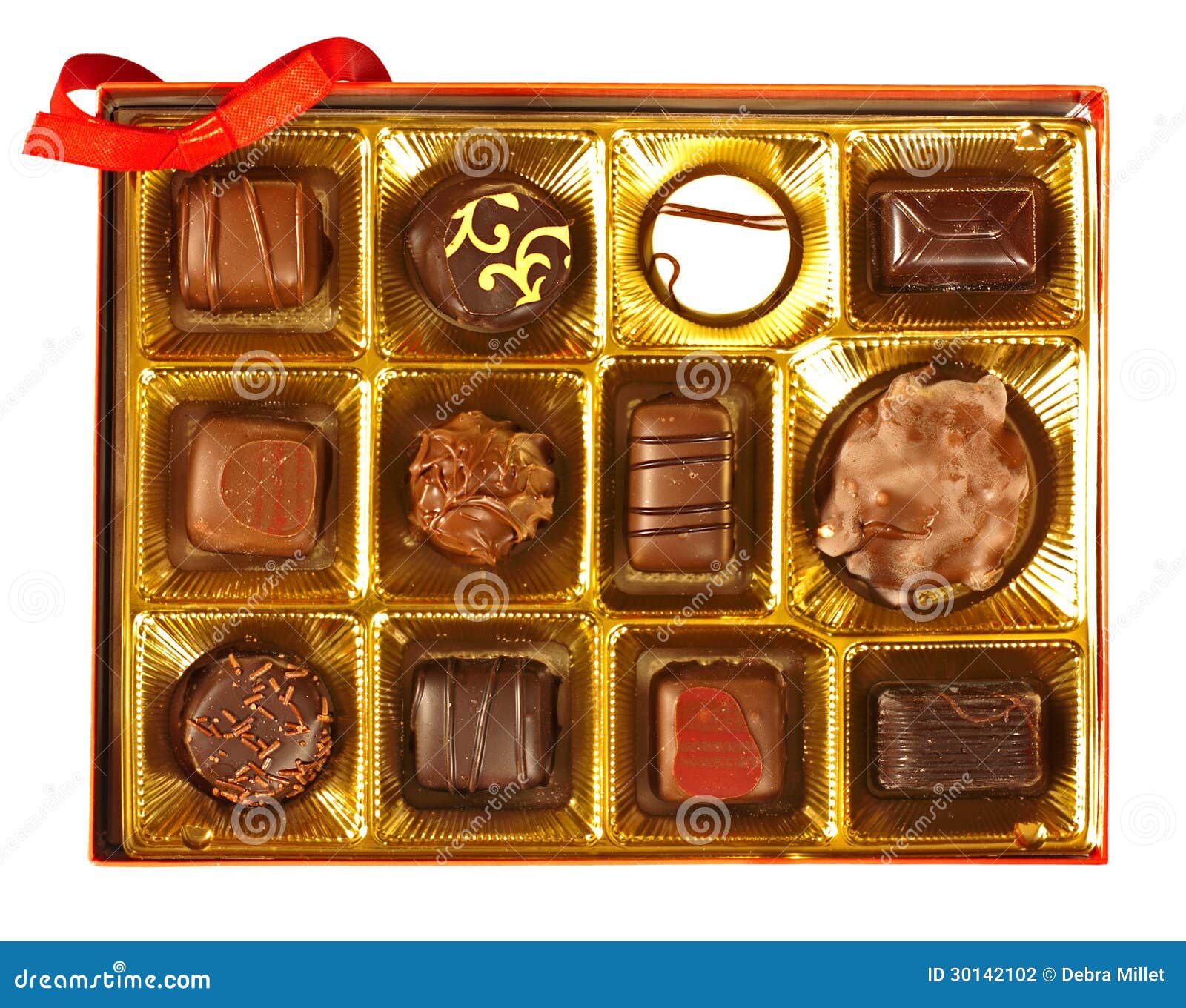 Box of chocolates stock photo. Image of gold, candy, gifts - 30142102