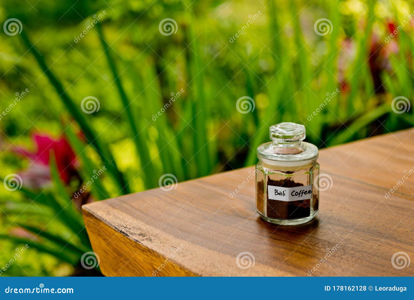 Box with the Balinese Coffee is on the Table. Stock Photo - Image of ...