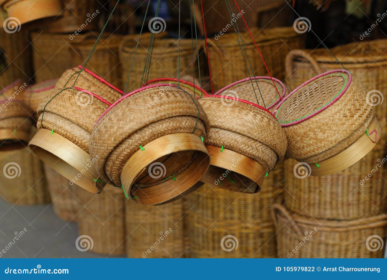 Box Bamboo Rice, Container, Container, Rice, Wisdom in Thailand, Made ...