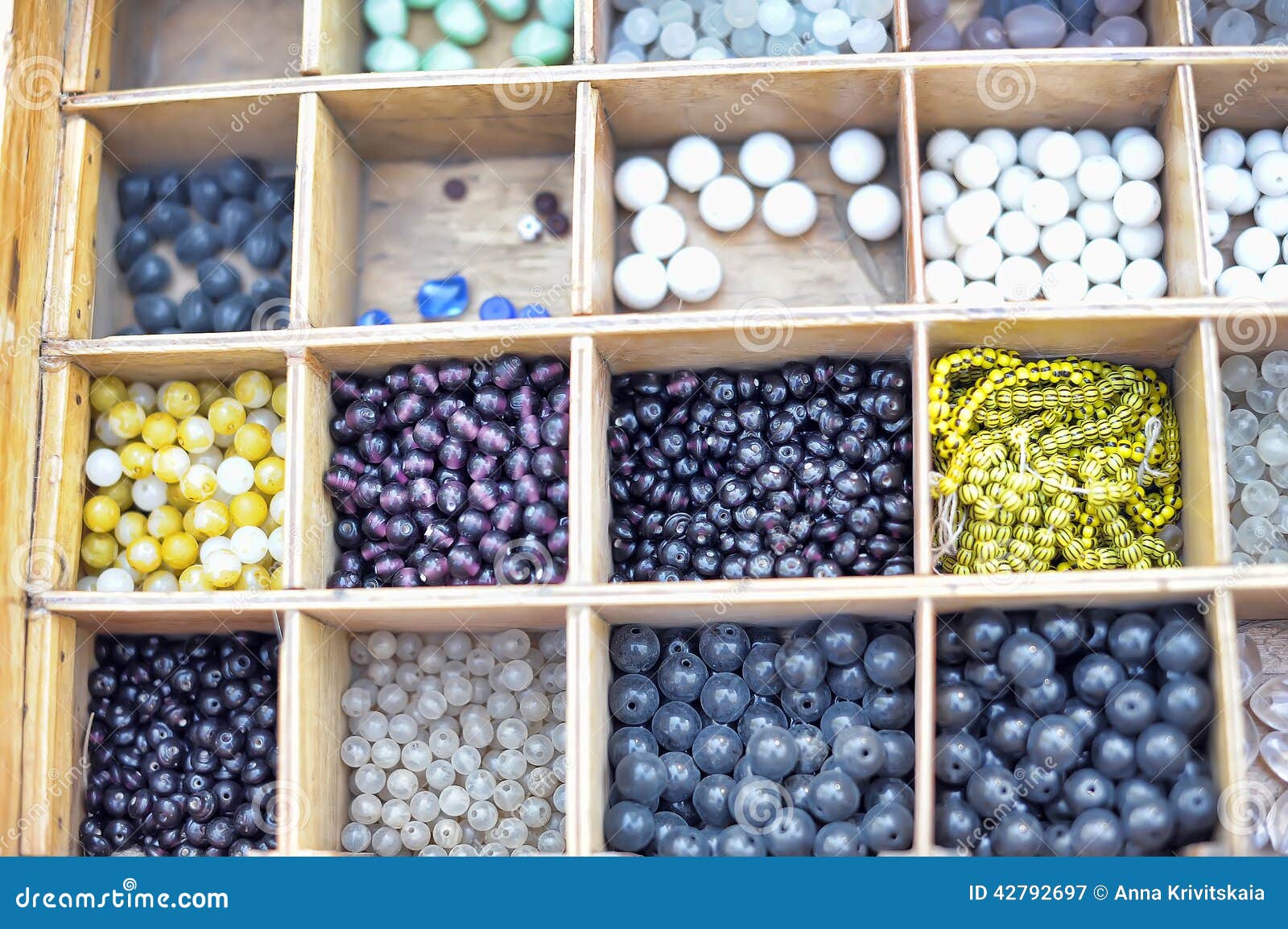 Box of Beads stock image. Image of grouped, artisan, decorative - 42792697