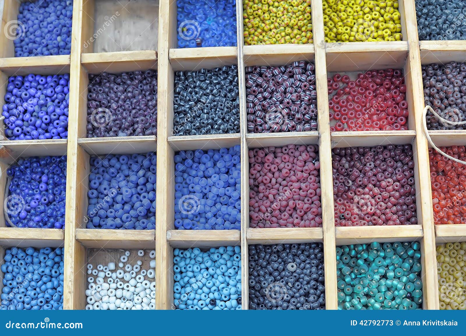 Box of Beads stock image. Image of bowls, artisan, colors - 42792773