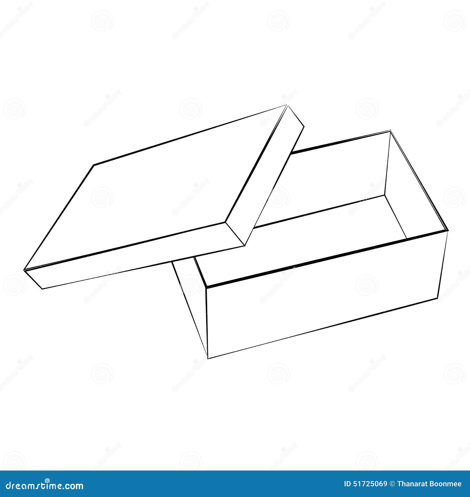 Box stock vector. Illustration of concepts, shapes, design - 51725069