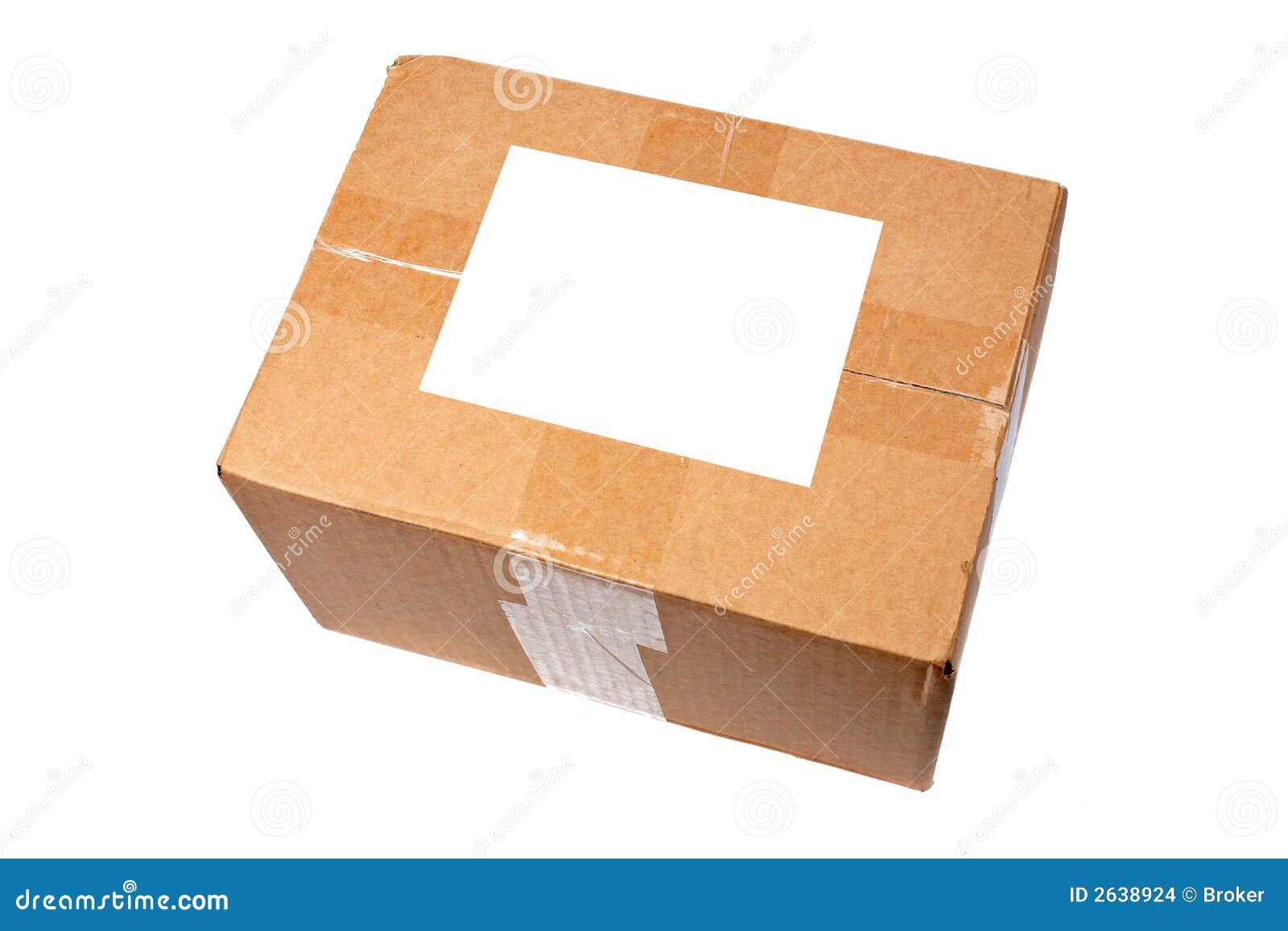 Box With Blank Label Stock Images - Image: 2638924