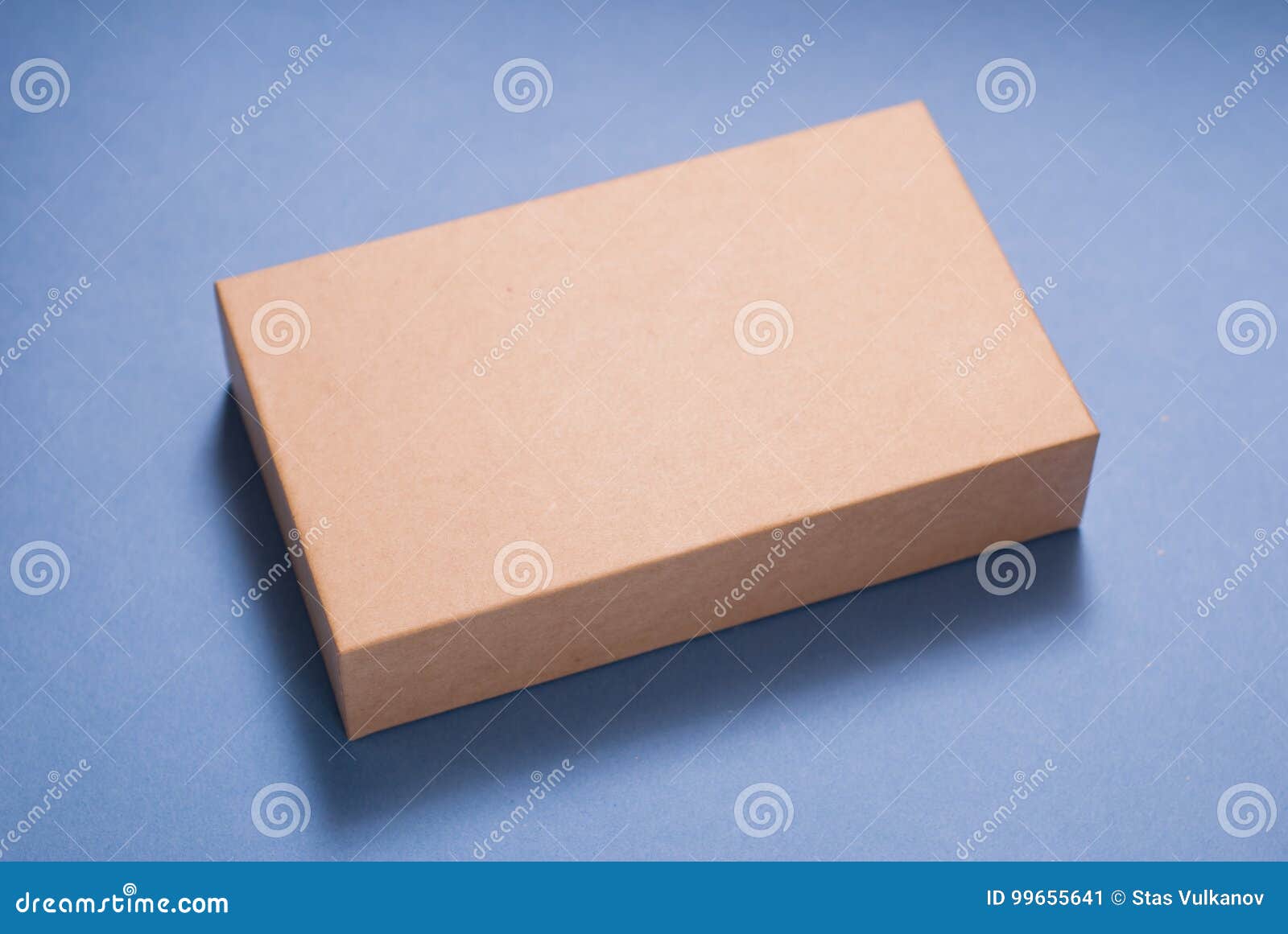 Box on Blue Background, Close-up, Stock Image - Image of brand, sell ...