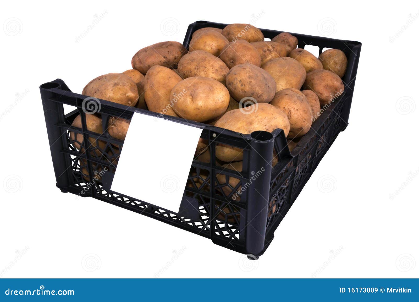 The Box of Bright Yellow Potatoes with Price Tag Stock Image - Image of ...