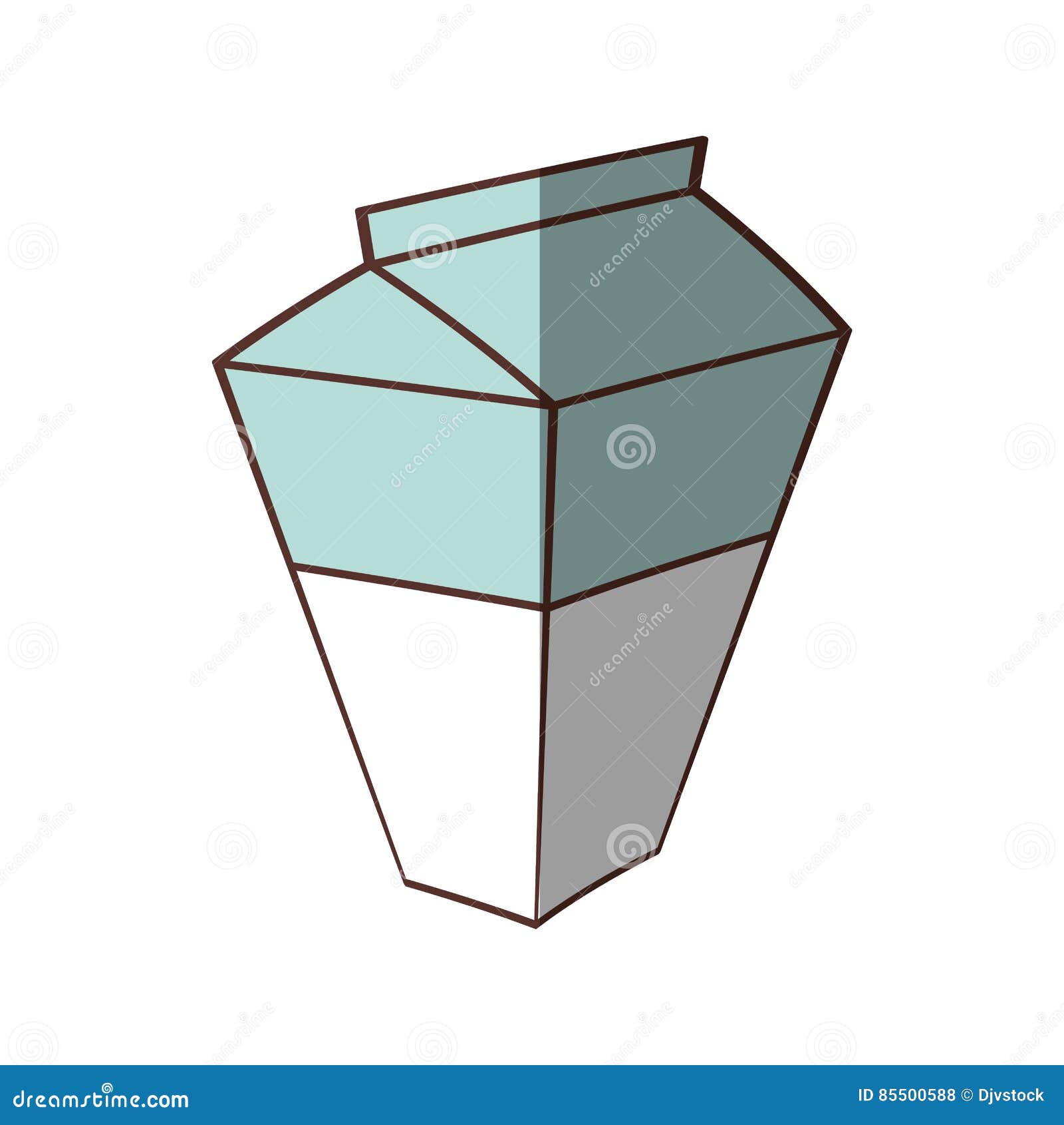 Box Carton Milk Juice Shadow Stock Illustration - Illustration of ...