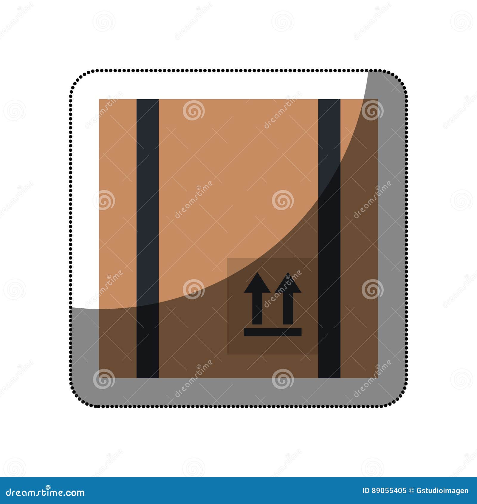 Box carton packing icon stock illustration. Illustration of carton ...