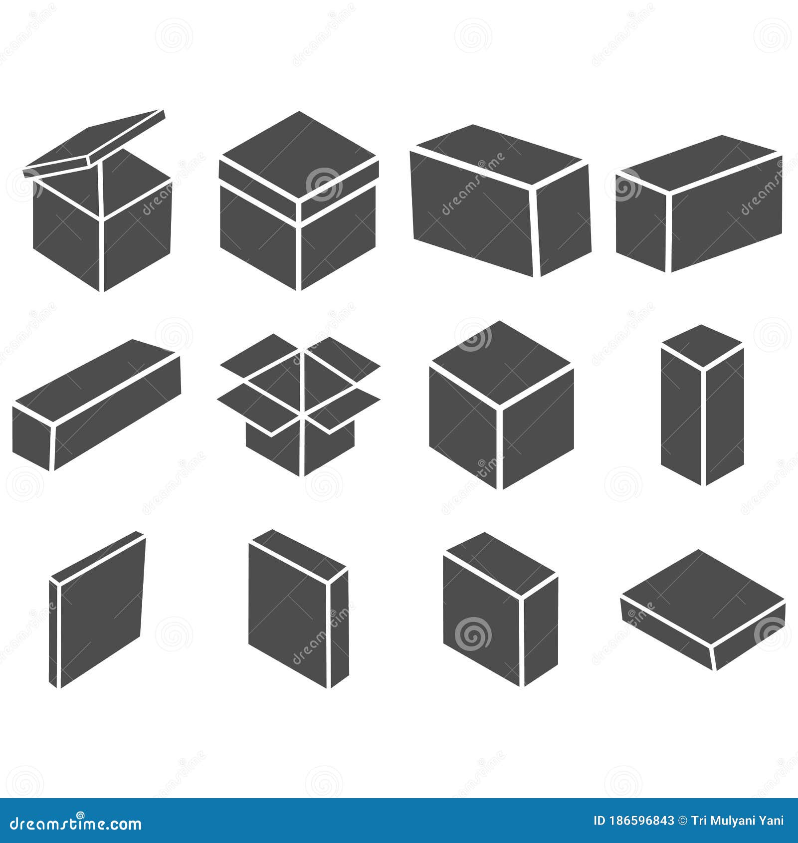 Box Icon Vector Design Symbol Stock Vector - Illustration of isolated ...