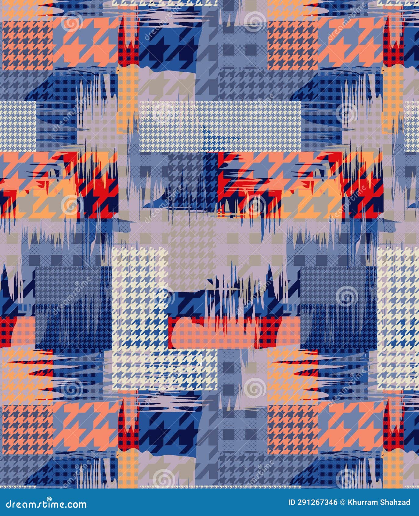 Box Check Blue Design Pattern Stock Illustration - Illustration of chec ...