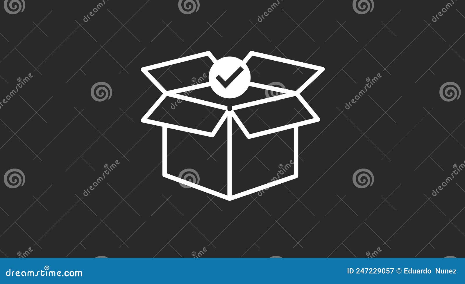 Box Check Icon. Vector Isolated Flat Illustration of a Box Stock Vector ...