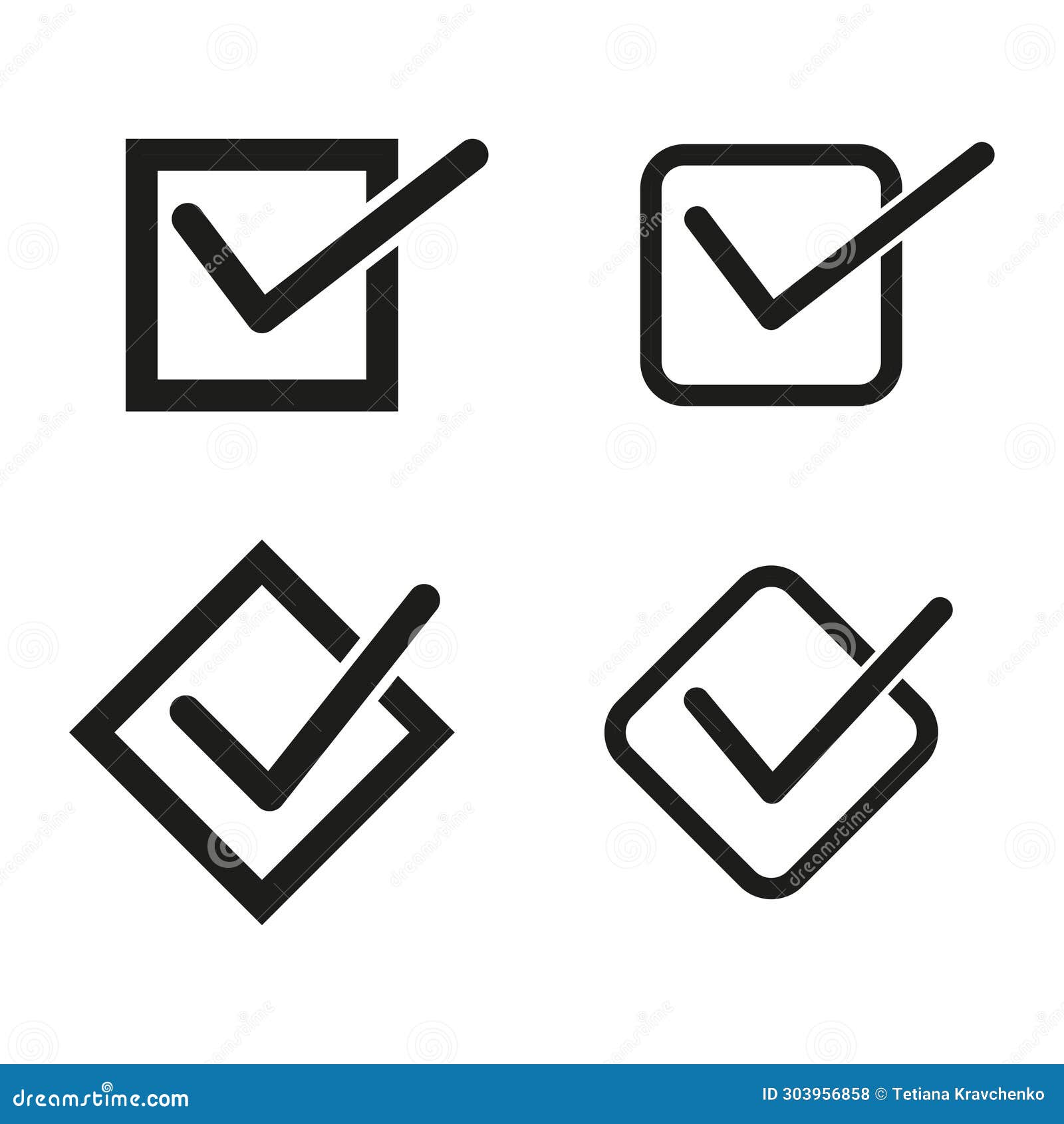 Box Check Mark. Check List Icon. Vector Illustration. EPS 10 Stock ...
