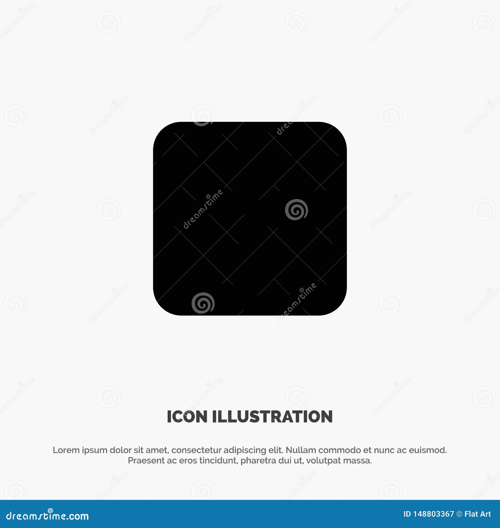 Box, Checkbox, Unchecked Solid Glyph Icon Vector Stock Vector ...