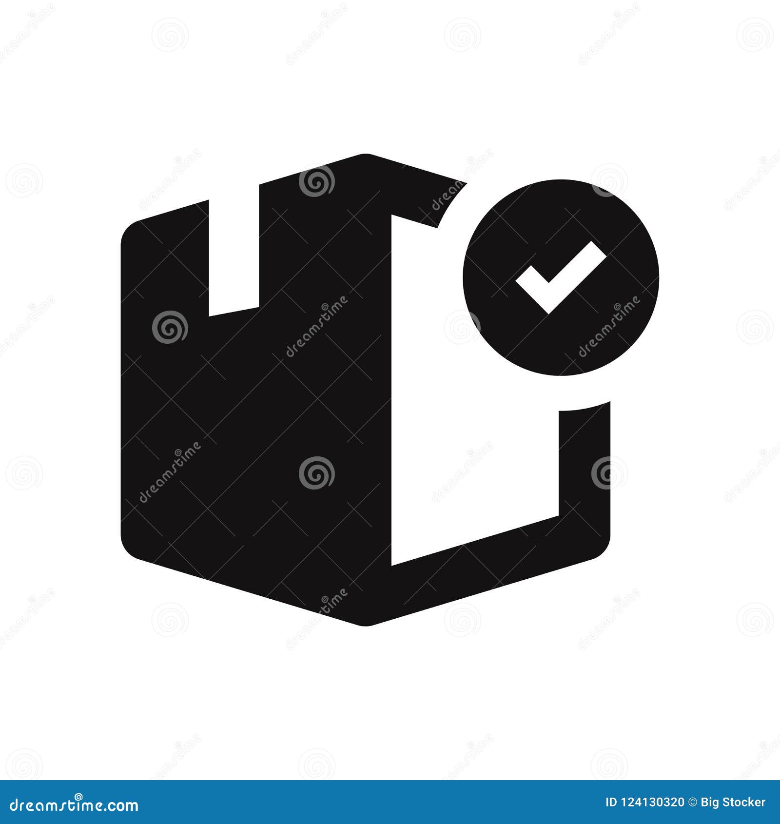 Box with Checked Vector Icon Stock Vector - Illustration of choice ...
