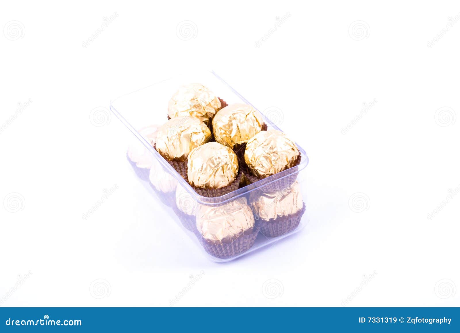 Box of chocolate stock image. Image of plastic, candy - 7331319