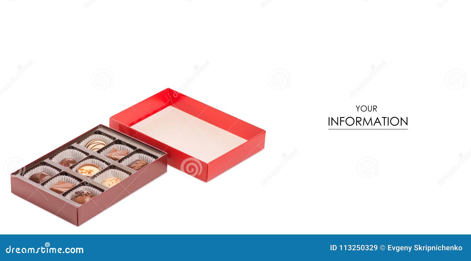 The Box Chocolate Candies Pattern Stock Image - Image of assortment ...