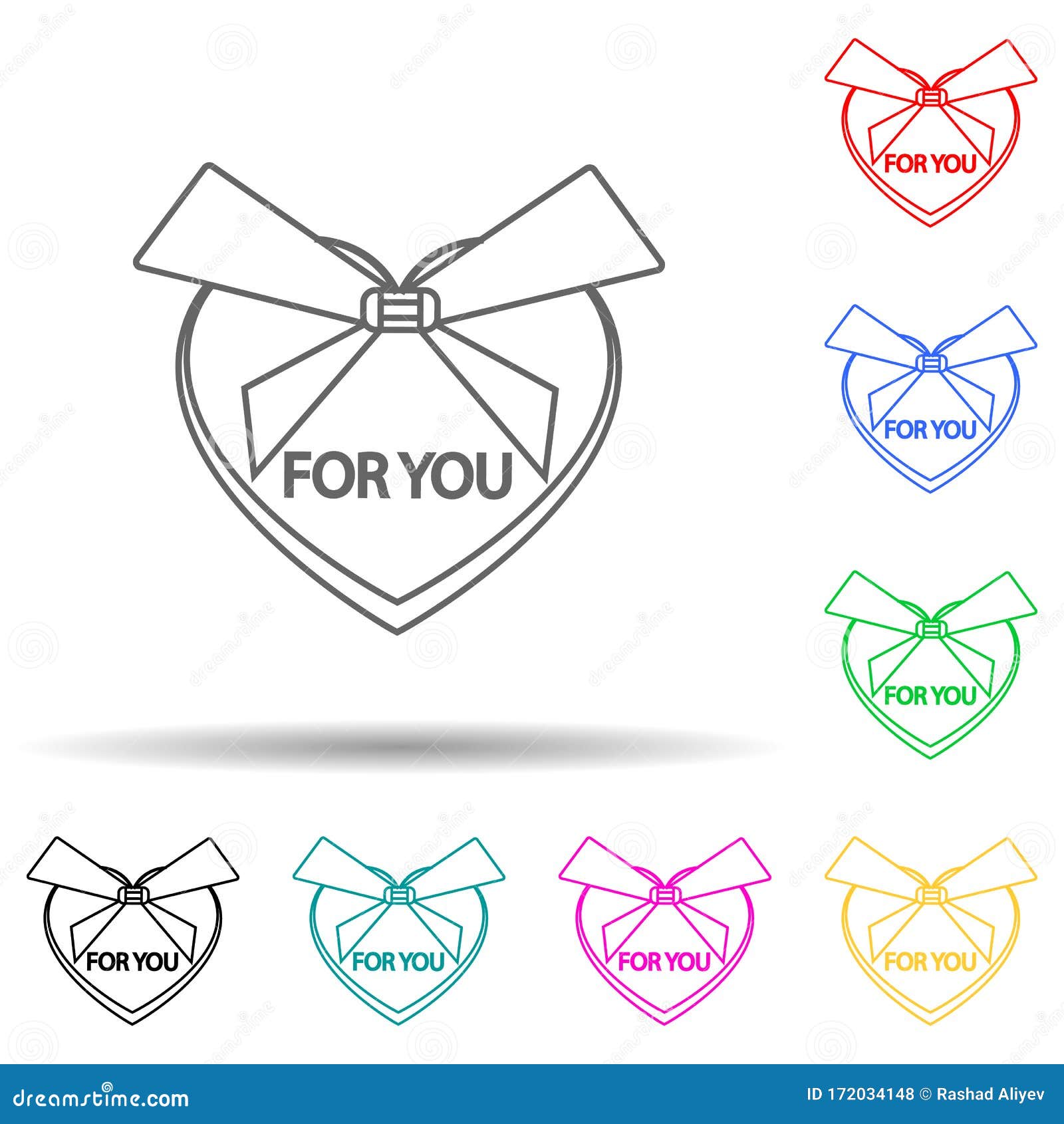 Declaration Thin Line Icon American Document Vector Illustration