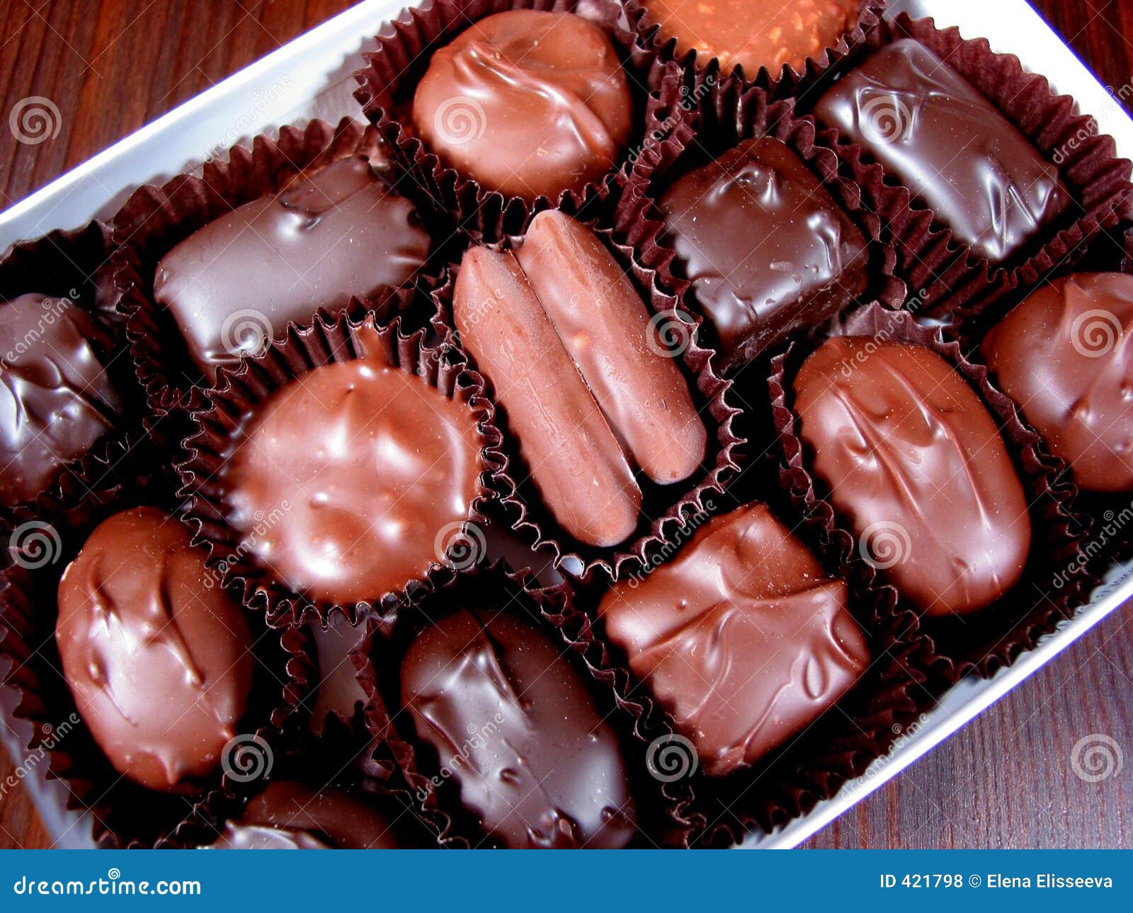 Box of chocolates stock photo. Image of chocolates, truffle - 421798