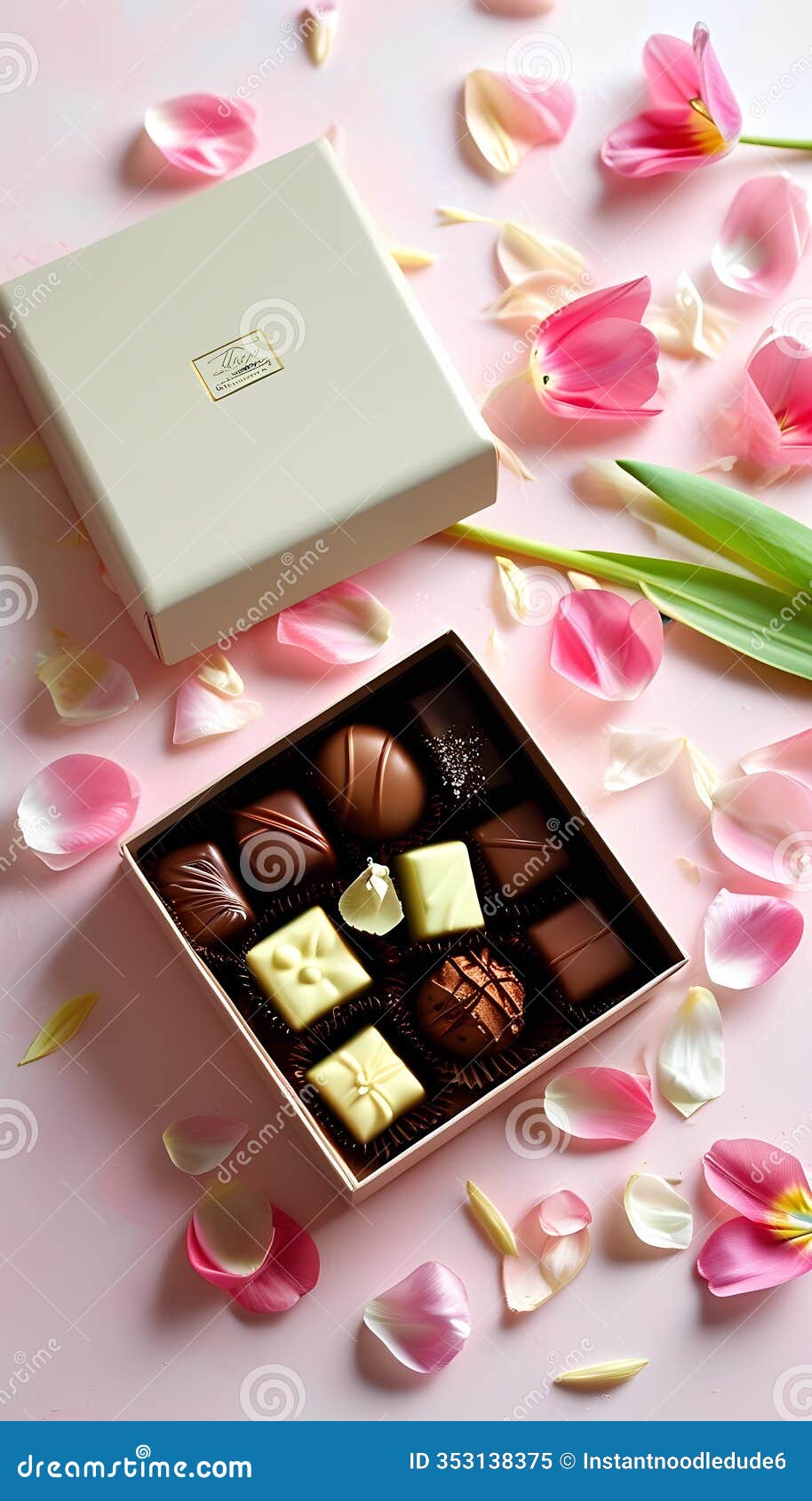 A box of chocolates stock illustration. Illustration of white - 353138375