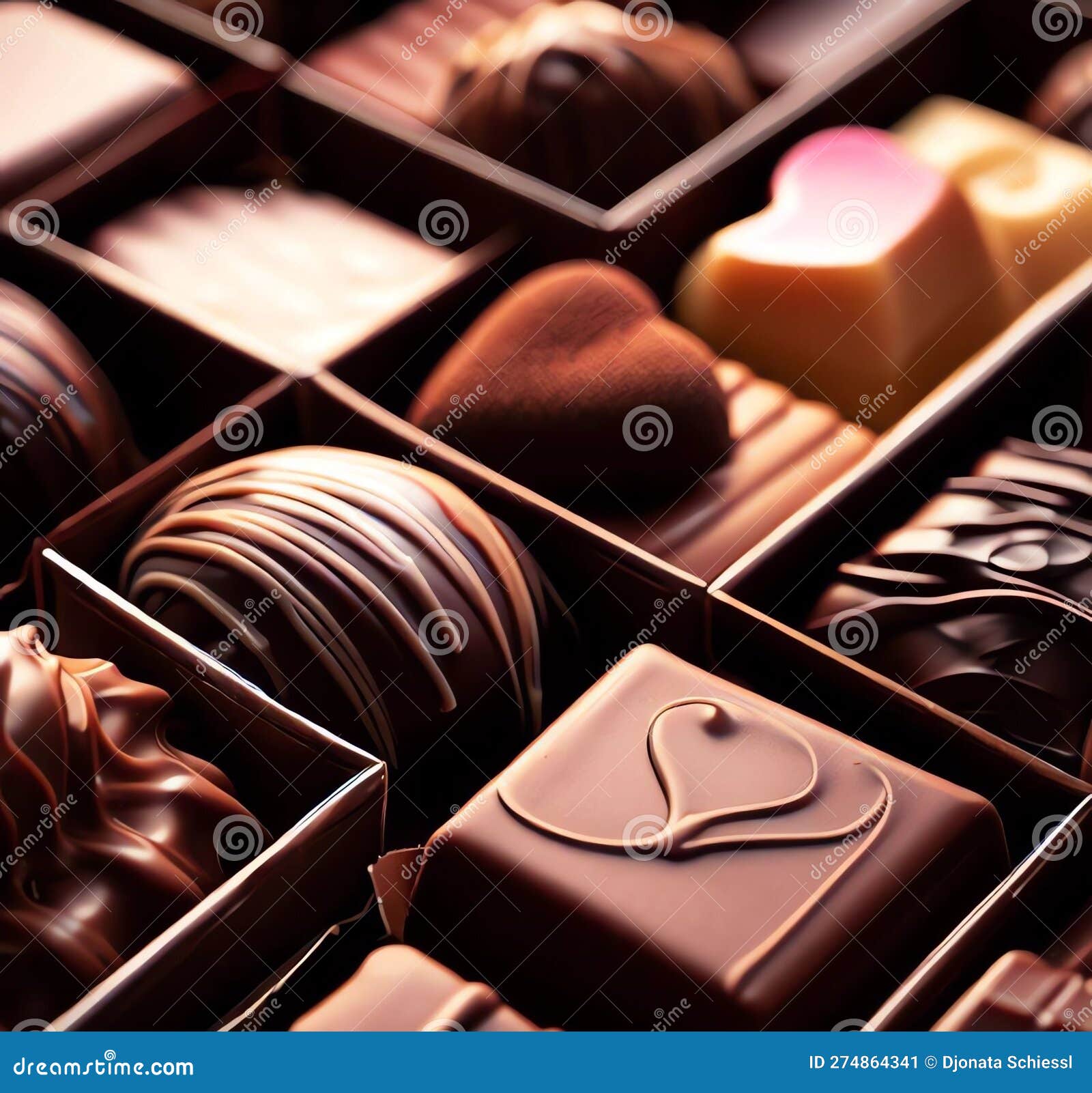 A box of chocolates stock illustration. Illustration of icing - 274864341
