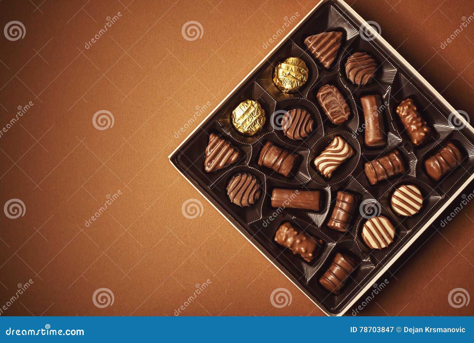 Box of Chocolates stock image. Image of group, food, bunch - 78703847