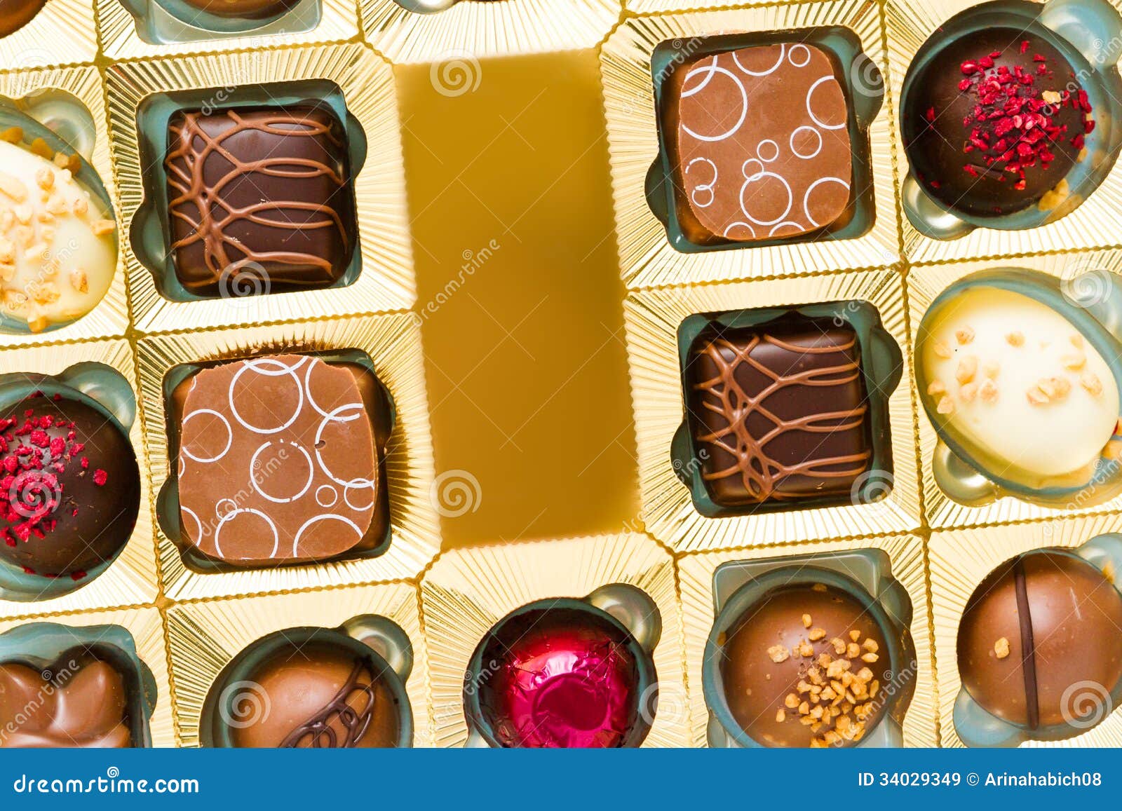 Box of chocolates stock image. Image of chocolate, sugary - 34029349