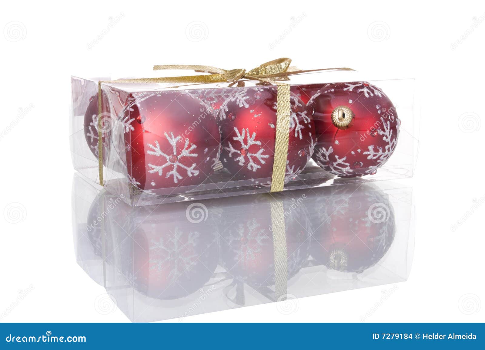 Box with christmas balls stock photo. Image of decoration - 7279184
