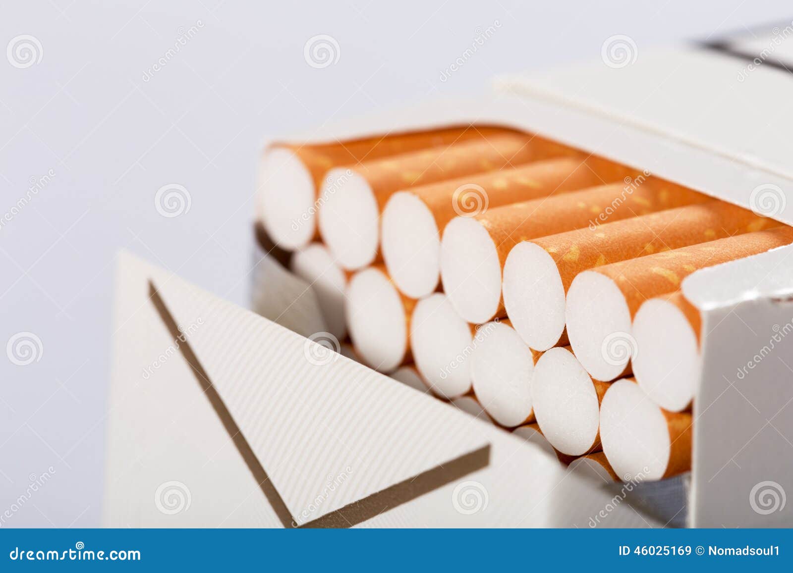 Box of cigarettes stock image. Image of danger, close - 46025169