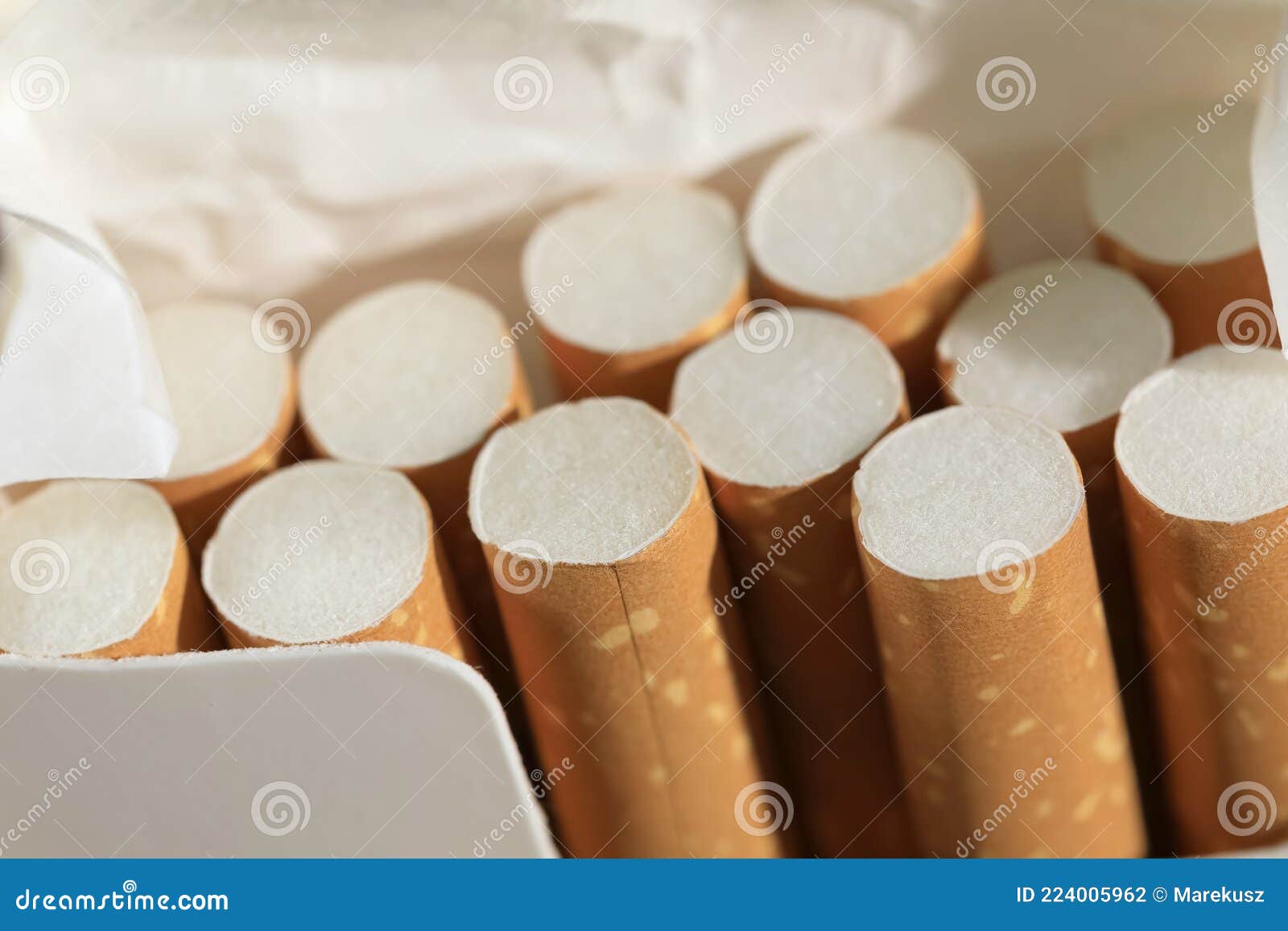 Box with Cigarettes with Filter Stock Photo - Image of harmful, issues ...