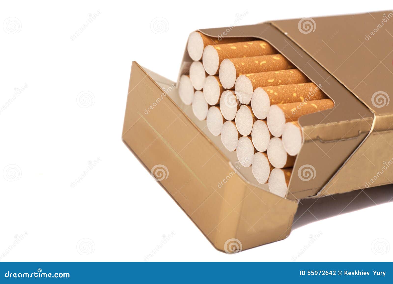 Box of cigarettes stock photo. Image of isolated, closeup - 55972642