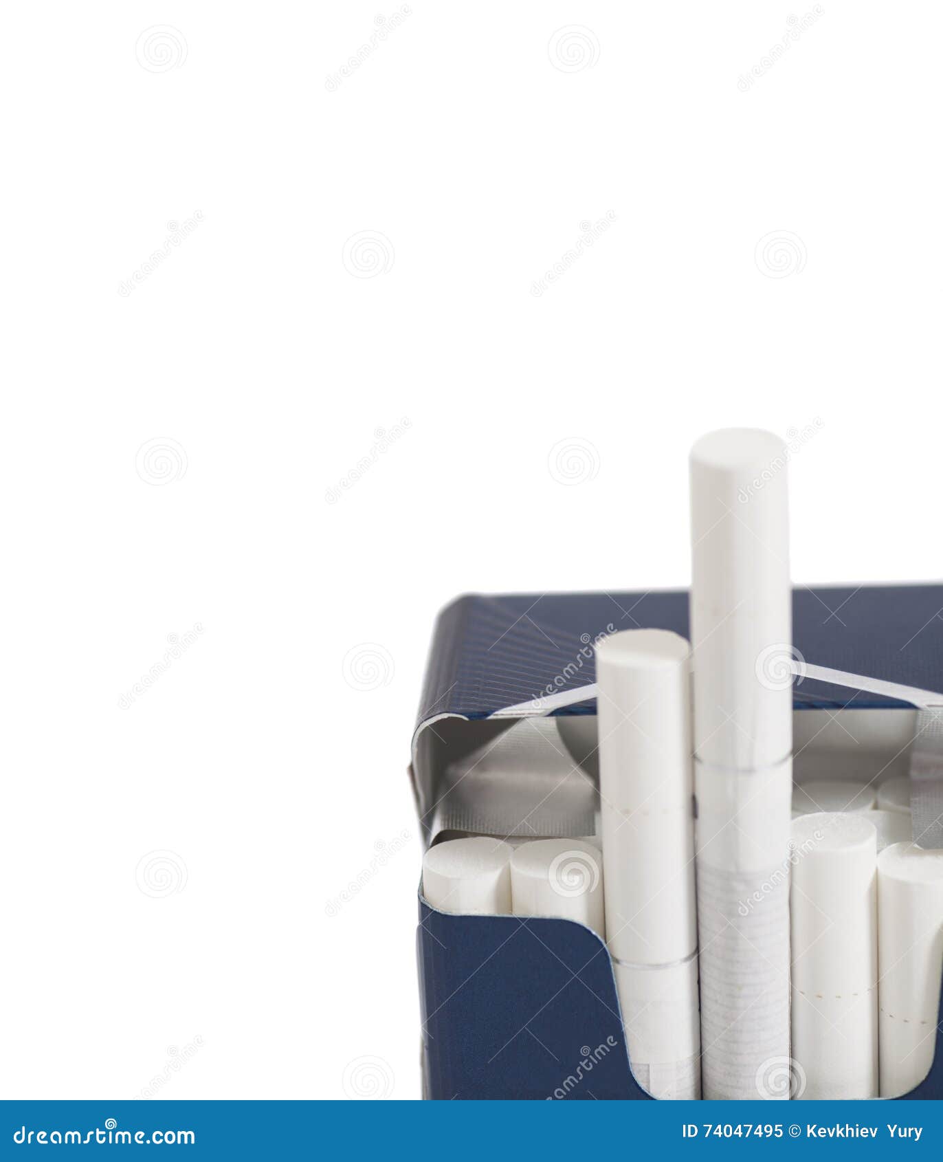 Box of Cigarettes on a White Stock Image - Image of healthy, close ...