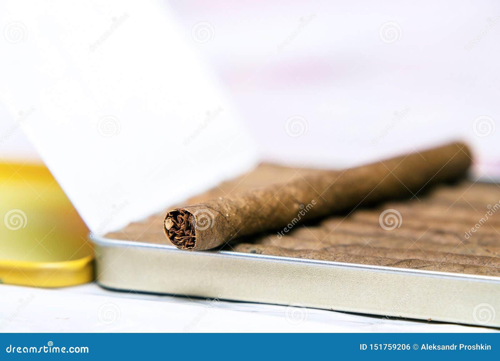 Cigarillos On White Background Royalty-Free Stock Photo | CartoonDealer ...