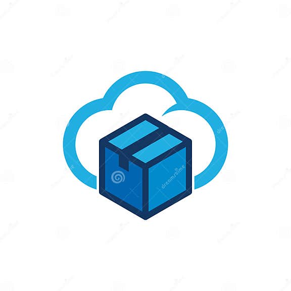 Box Cloud Logo Icon Design stock vector. Illustration of container ...