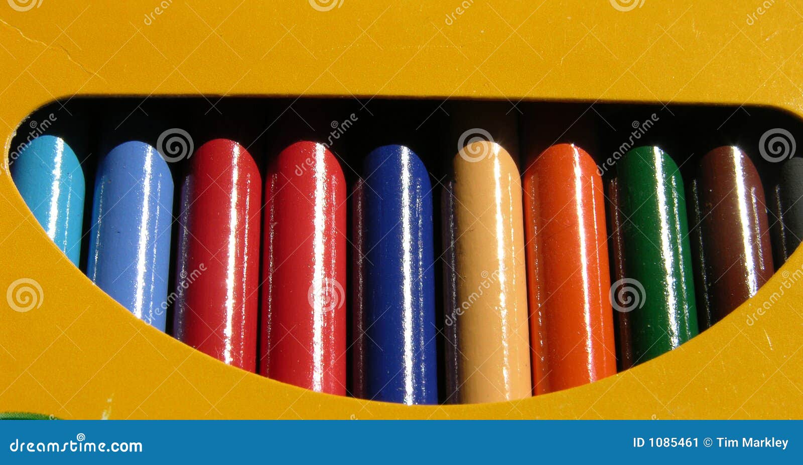Box of color stock image. Image of pencils, color, window - 1085461