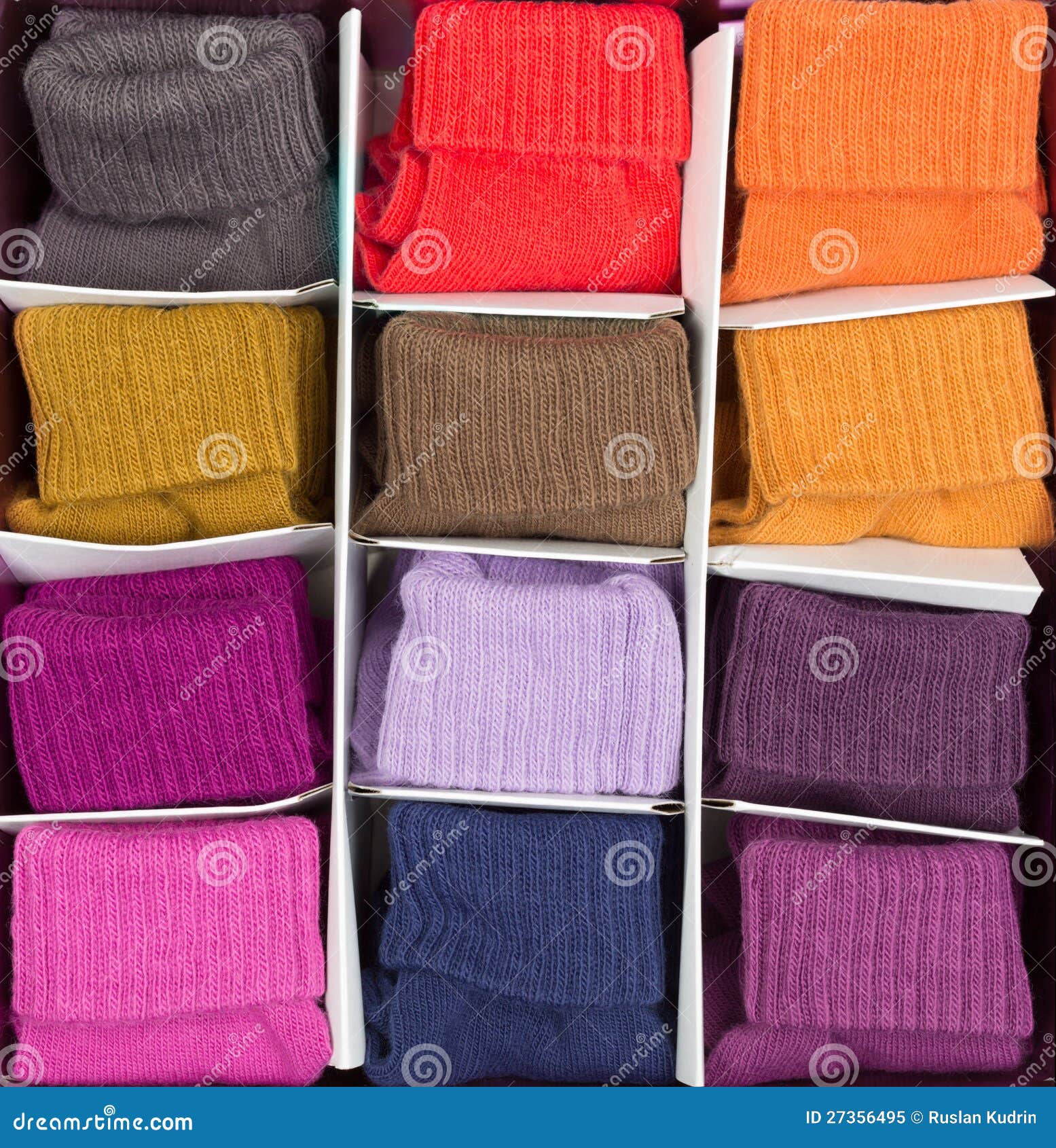 Box of colored clothing stock image. Image of color, brown - 27356495