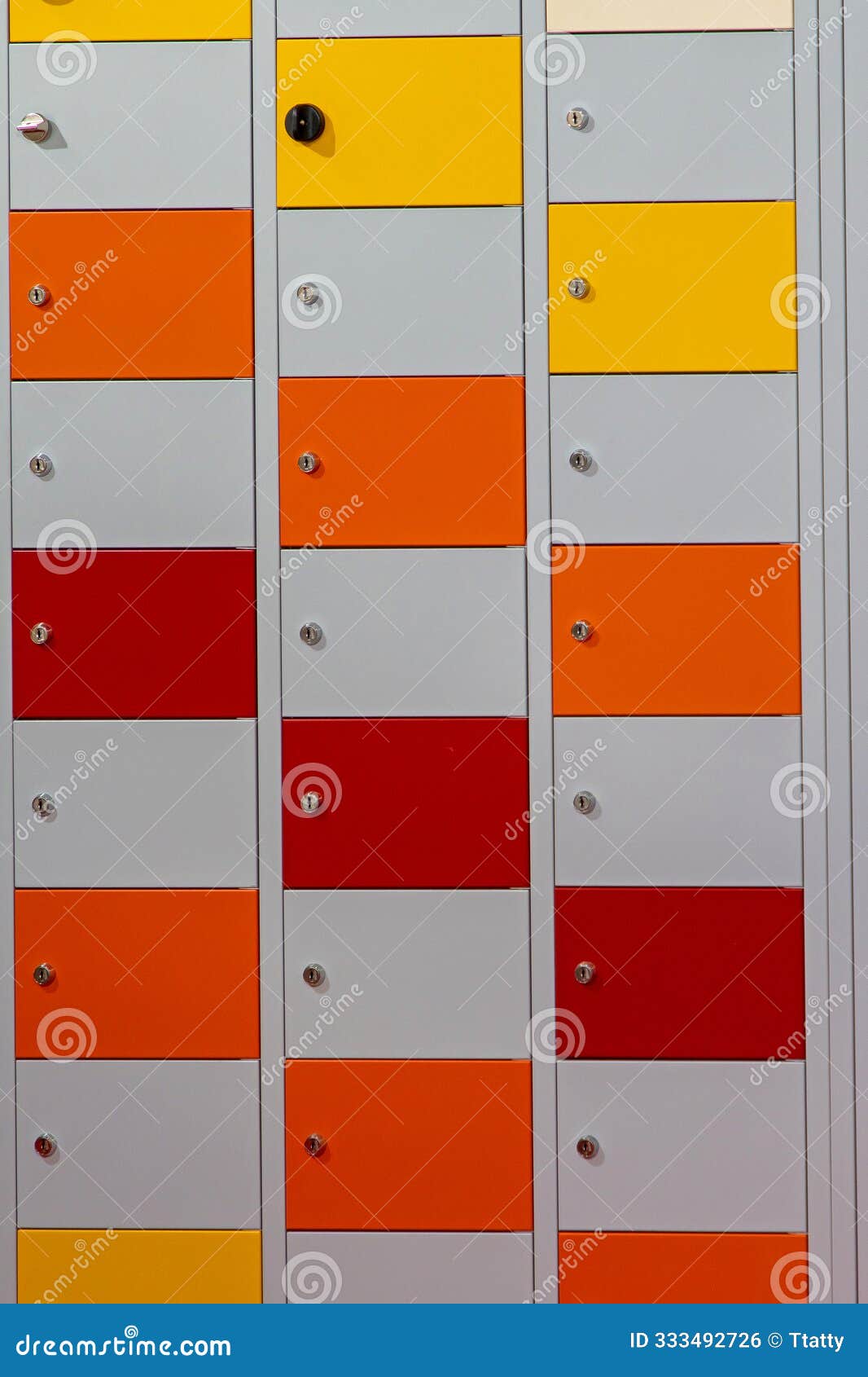 Box Compartmens Inside Building Interior Stock Photo - Image of locker ...