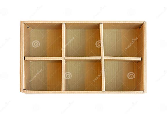 Box compartments stock image. Image of carton, empty - 22851857