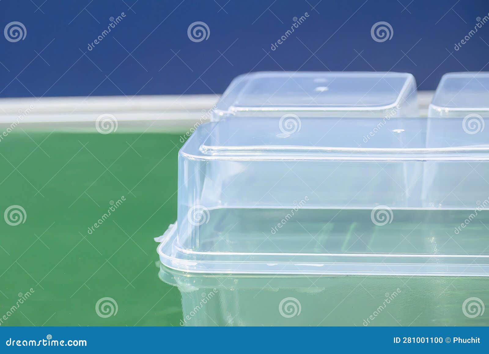 The Box Container Part Manufacturing Process by Injection Machine Stock ...