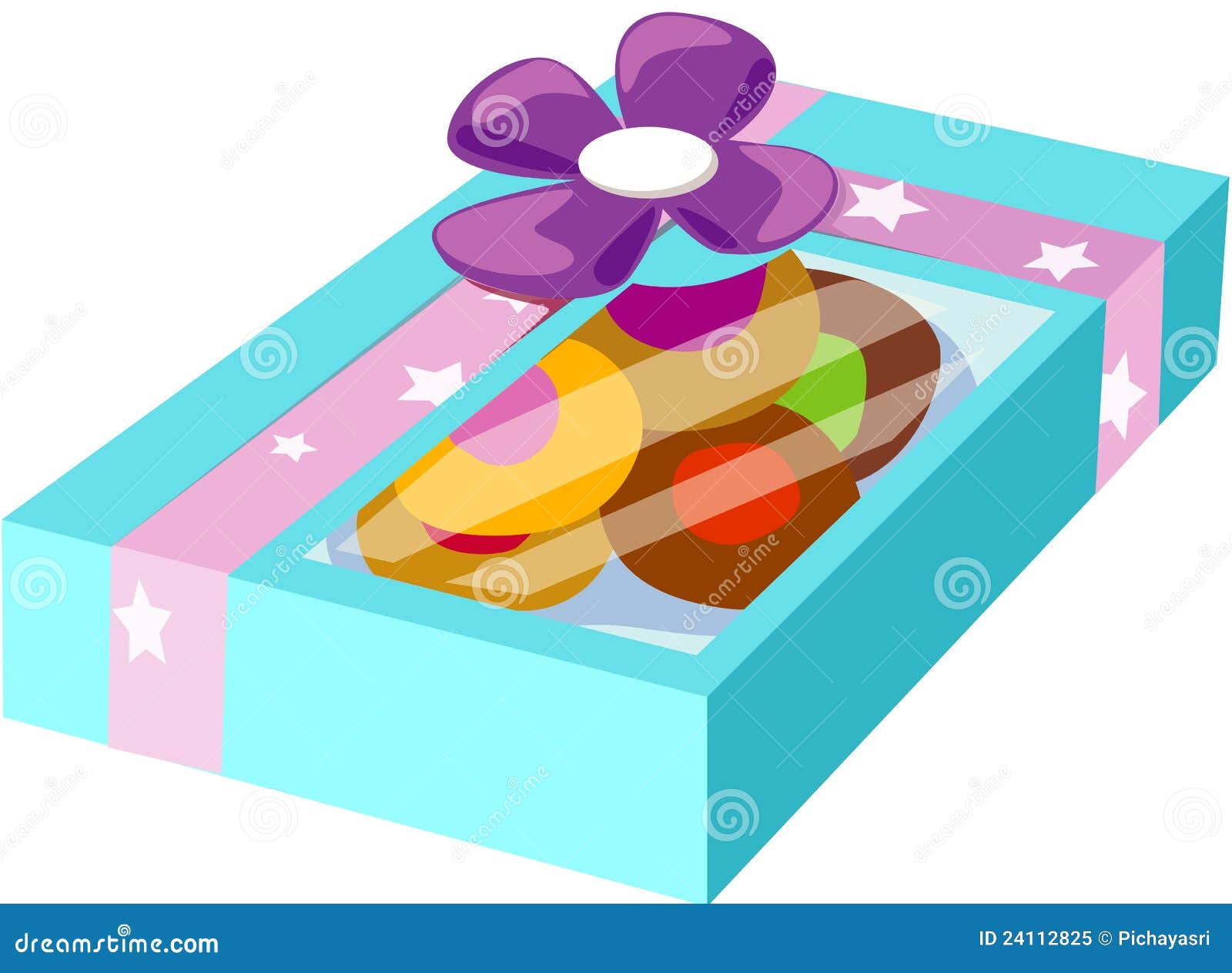 Box of cookies stock vector. Illustration of chocolate - 24112825