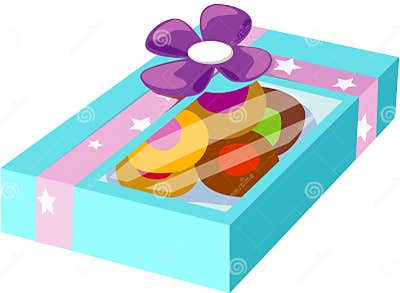 Box of cookies stock vector. Illustration of chocolate - 24112825